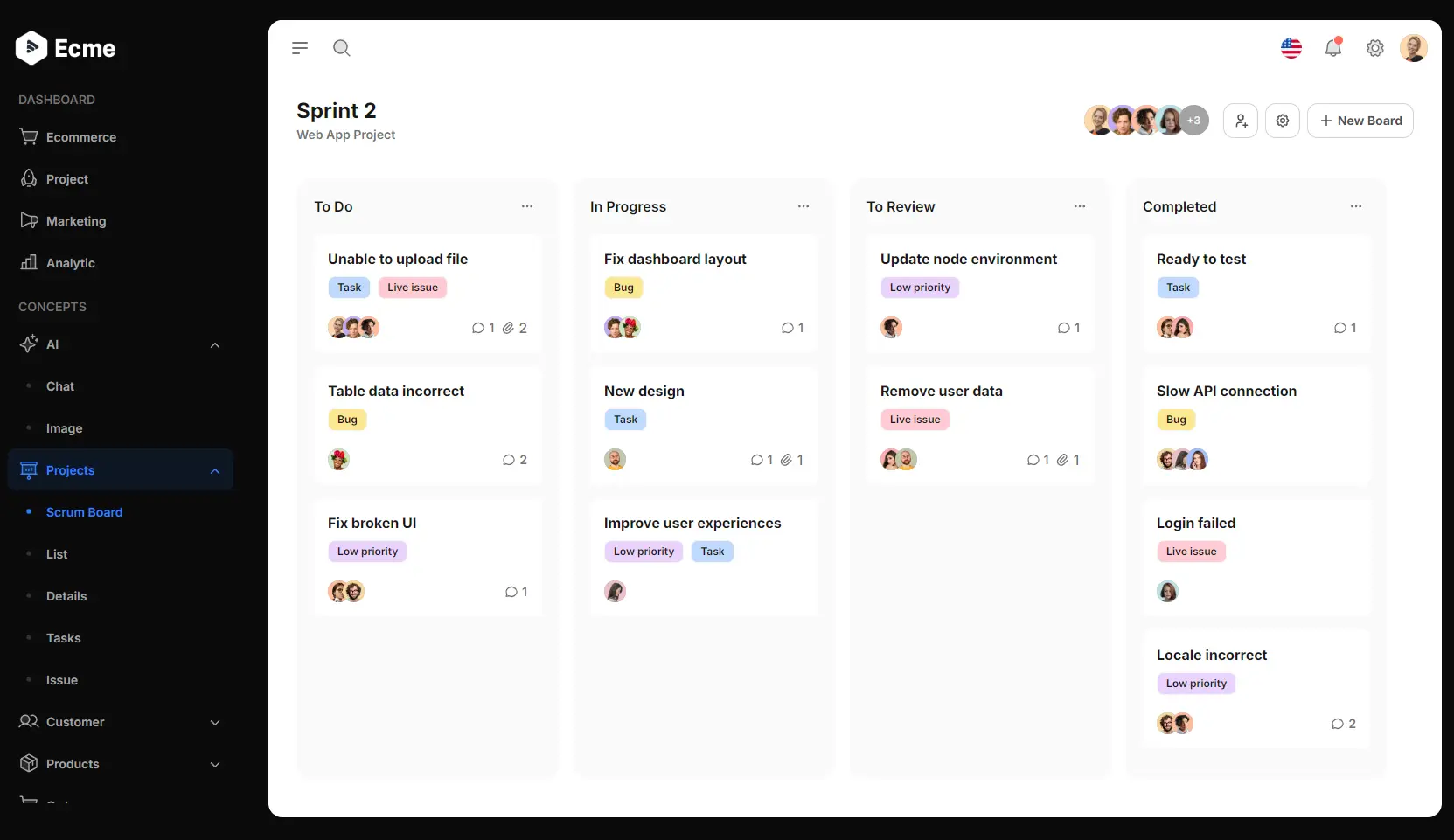 Ecme - The Ultimate Admin Template